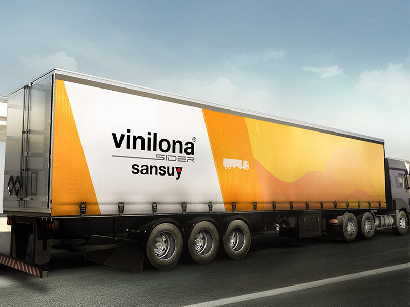 Vinilona: lona de caminhão e sistema para enlonamento de caminhão